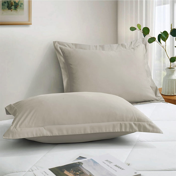 Beige Oxford Pillowcase - Soft, Stylish & Durable | LYMA Bedding